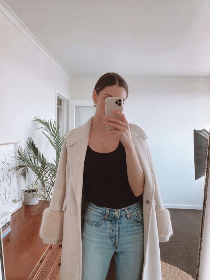 8 Cream Coat Outfit Ideas